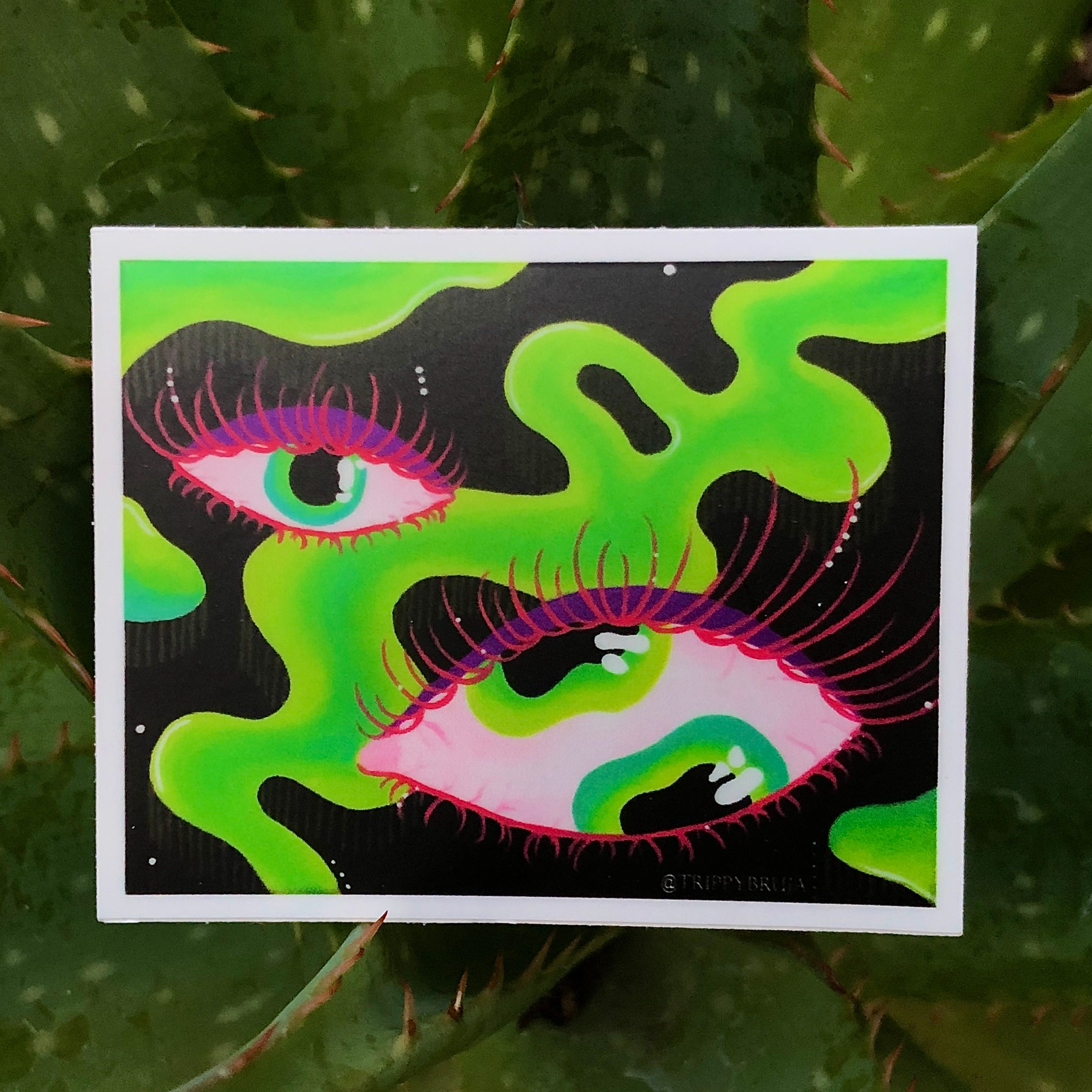Trippy Eye Sticker | Etsy