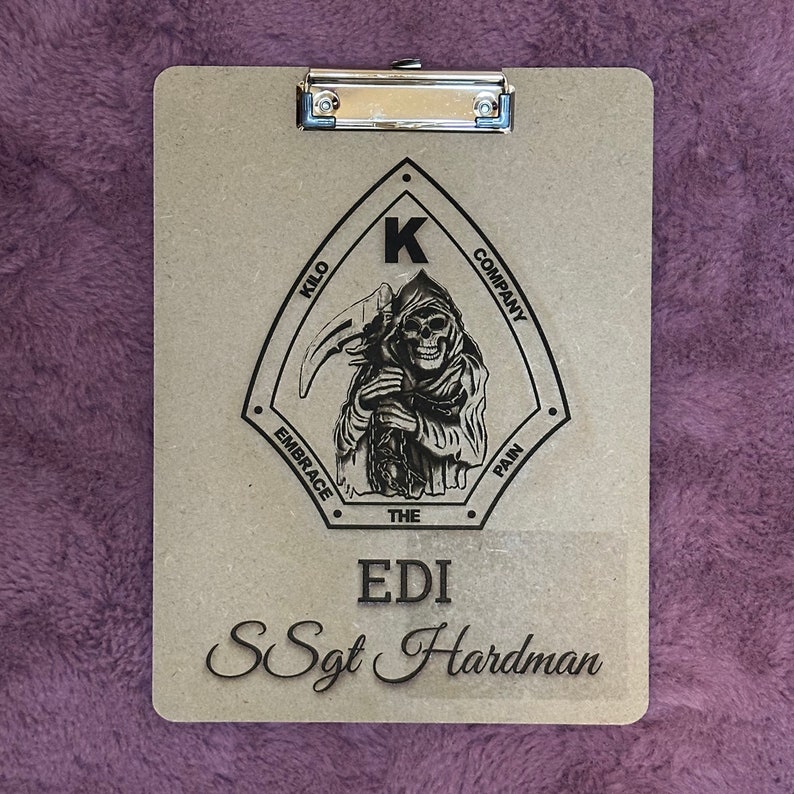 Personalized, Drill Instructor, Clip Board, USMC, Recruit Training ...