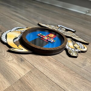 Custom USMC, Eagle Globe and Anchor, Shadow Box, Marine Corps EGA ...