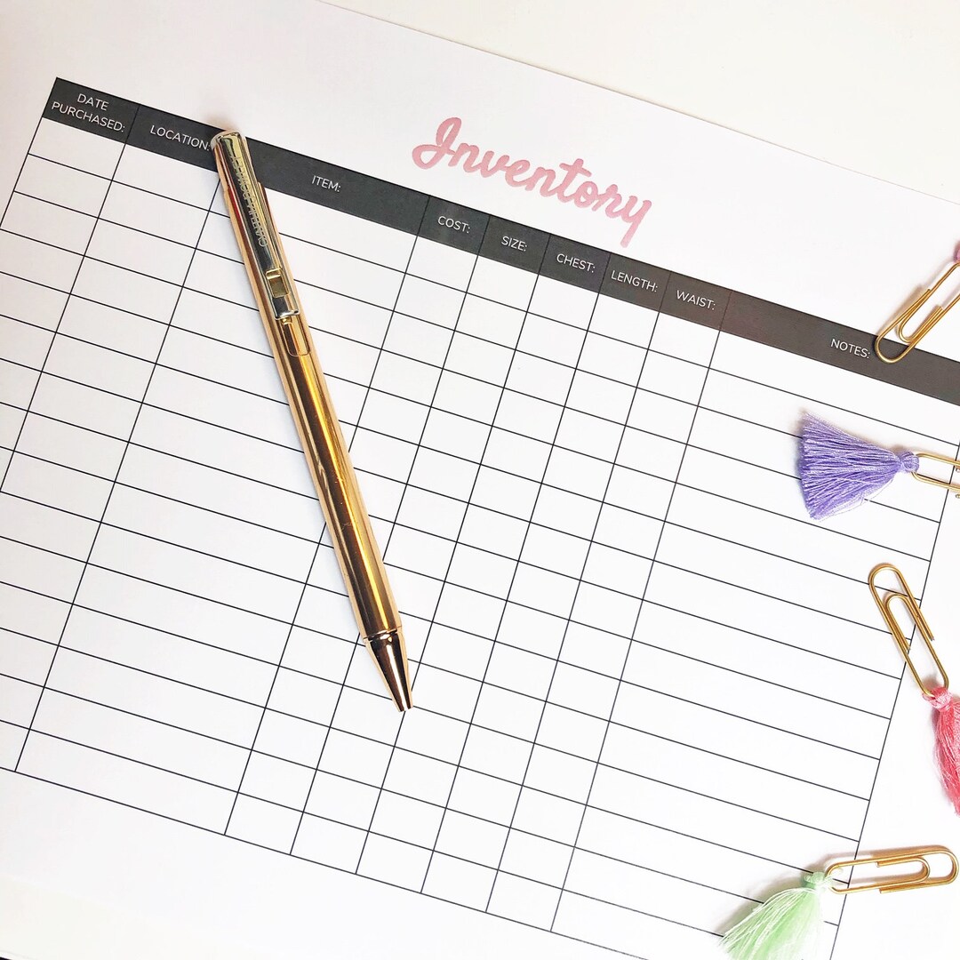 Poshmark Inventory Sheet 2 - Etsy