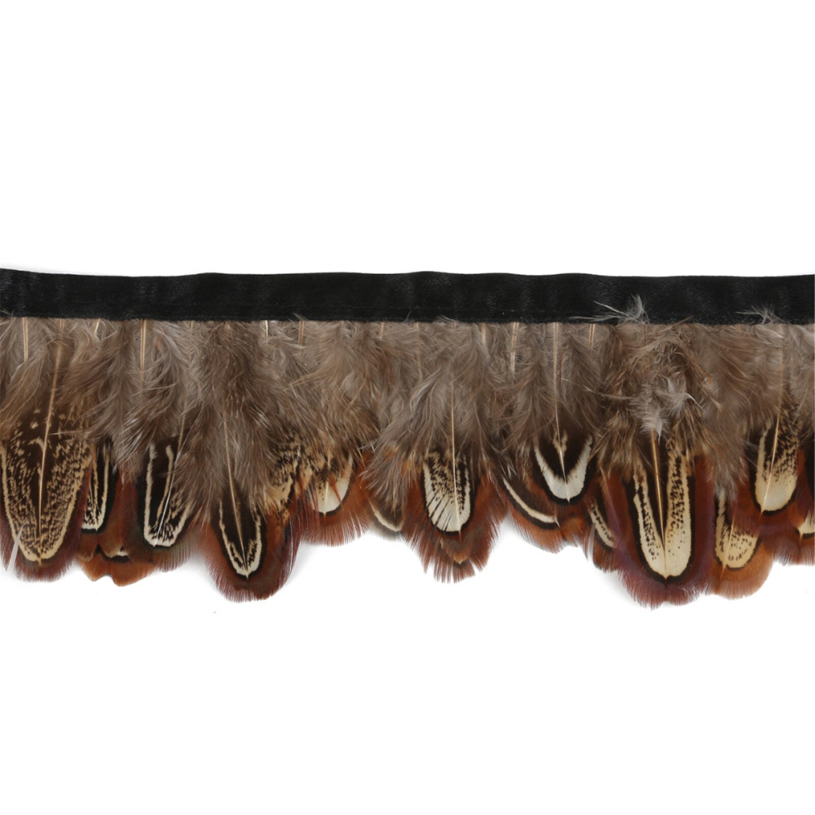 High Quality 10 Meter Natural Rooster Feather Ribbon 3CM-5CM Pheasant ...