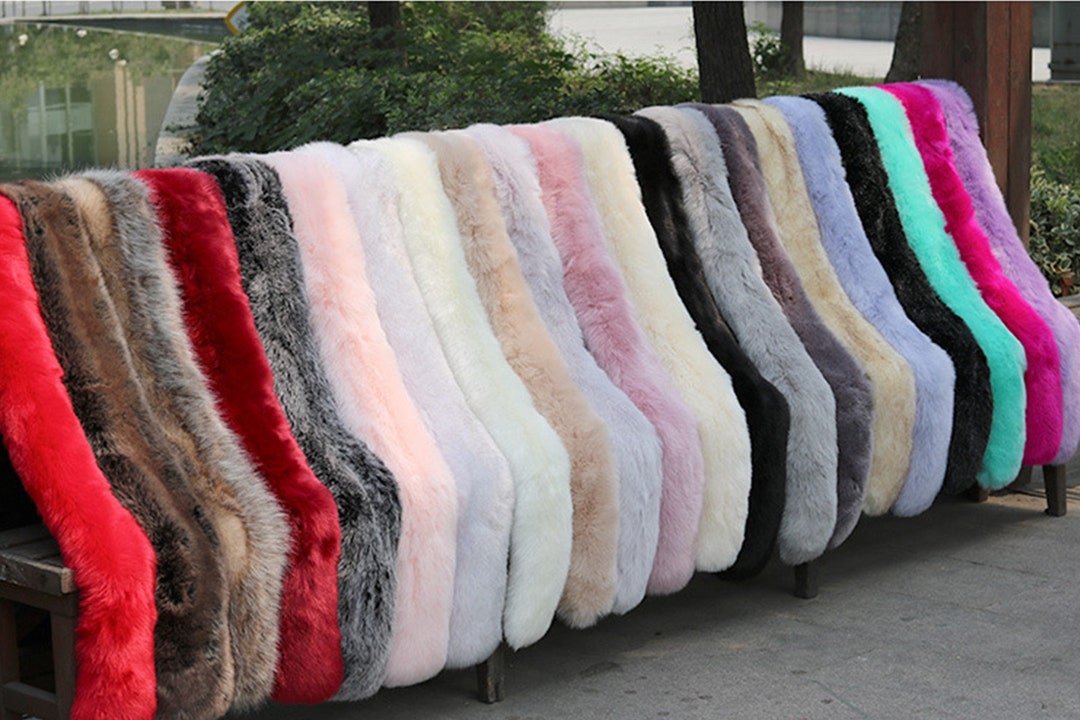 Hand-sewn Faux Fur Bridal Body Fur Wrap Bridal Faux Fur Shawl Bridal ...