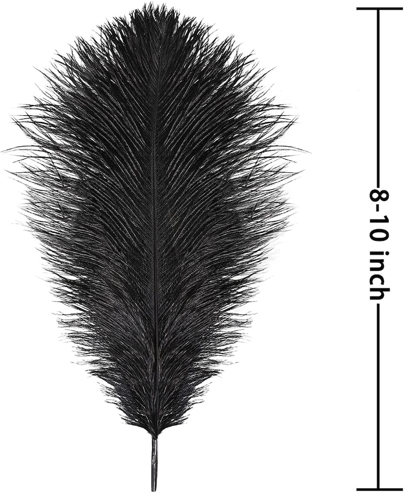 AAA 100pcs High Quality 20-22 Inches Black Ostrich Feather - Etsy