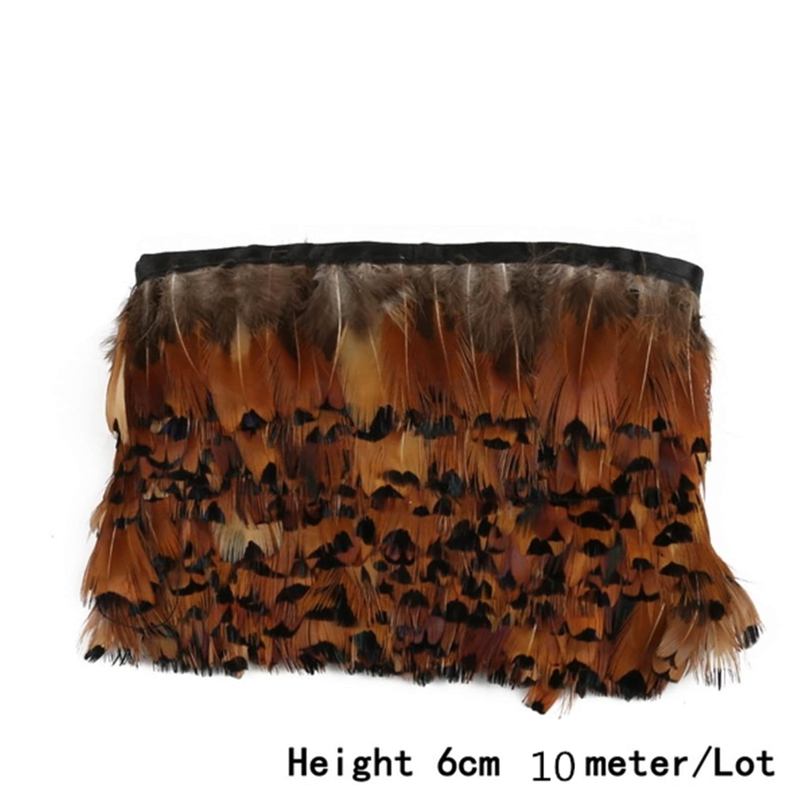 High Quality 10 Meter Natural Rooster Feather Ribbon 3CM-5CM Pheasant ...