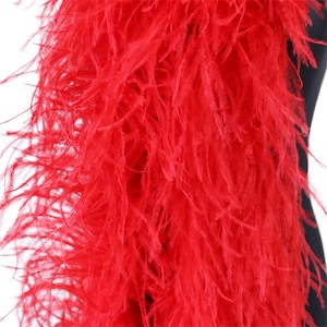 Ostrich Feather Boa Shawl 2 Meter Vintage High Quality Fluffy Ostrich ...