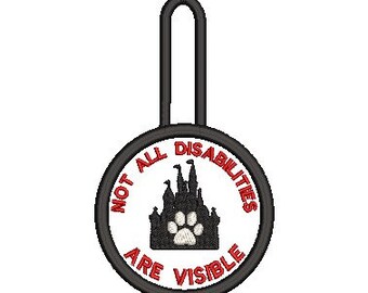 Not All Disabilities Are Visible Iron on Patch, Embroidered Patch for ...