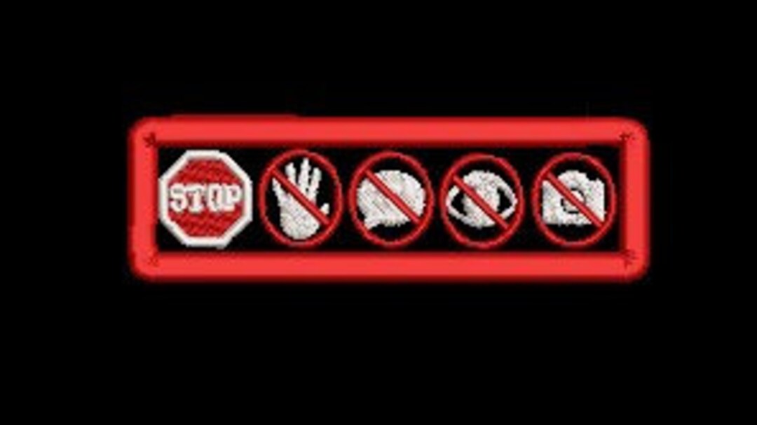 Stop Sign Symbol Patch - Etsy