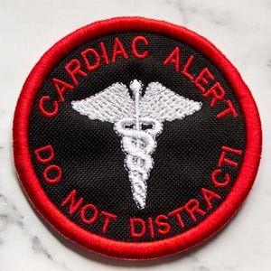 Cardiac Alert Do Not Distract Patch - Etsy