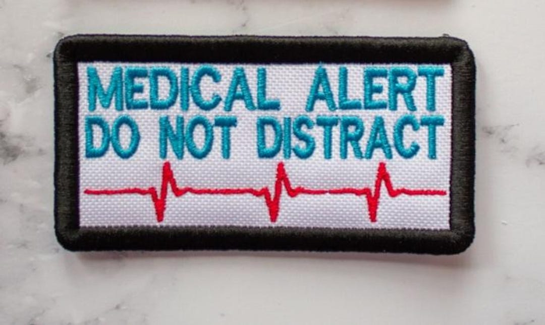 Medical Alert Do Not Distract Patch - Etsy