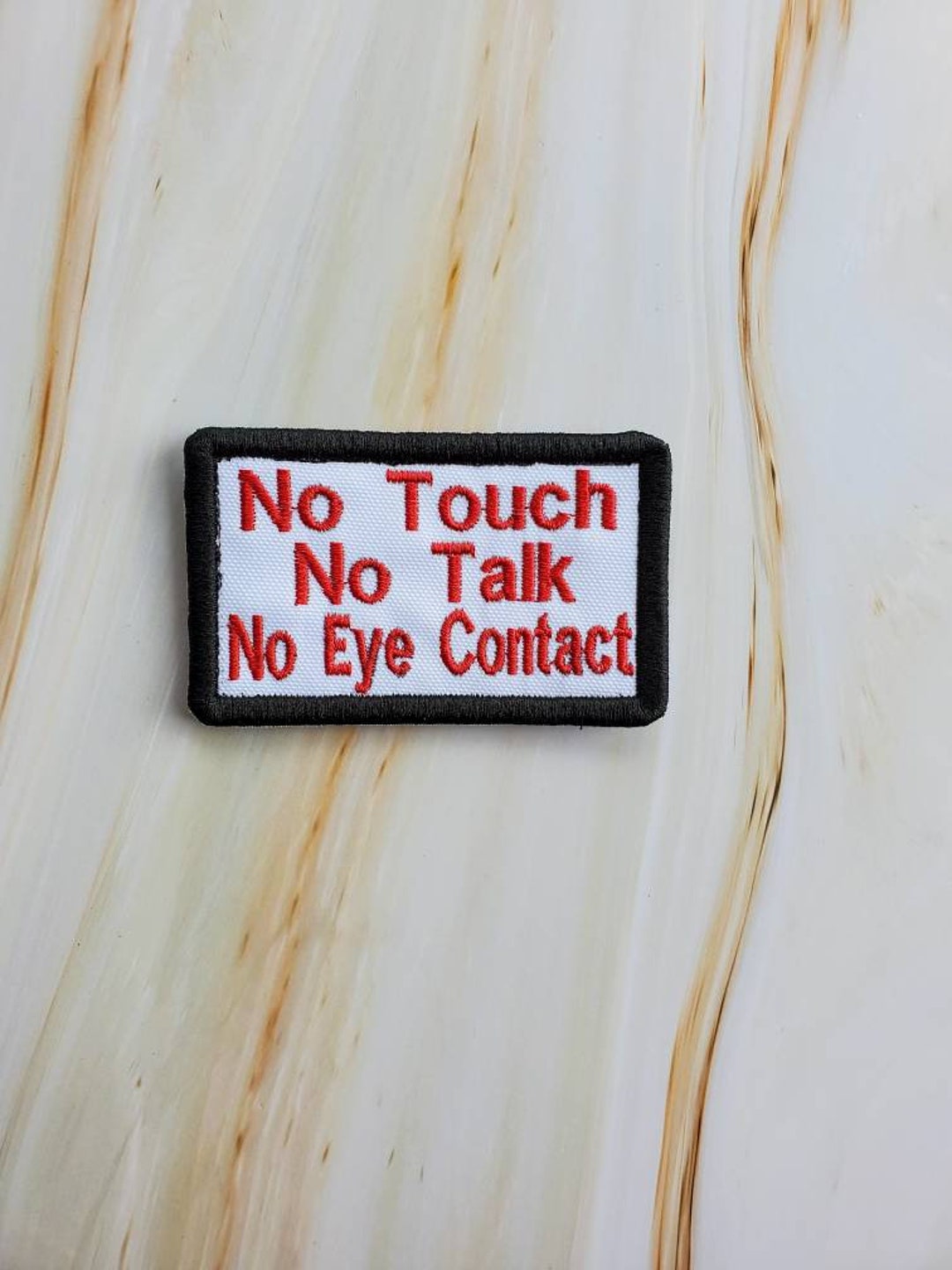 No Touch, Talk, Eye Contact Patch - Etsy