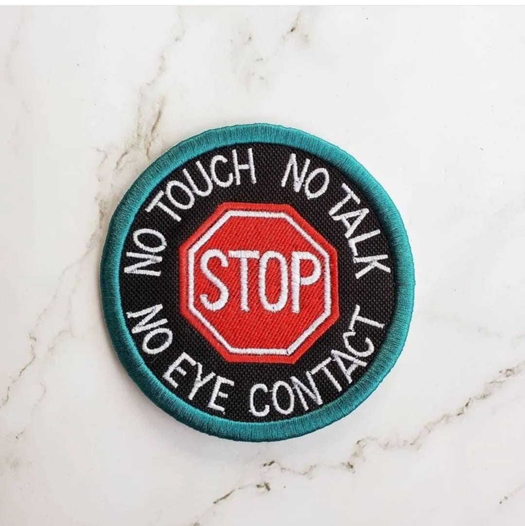 No Touch, No Talk, No Eye Contact Patch - Etsy