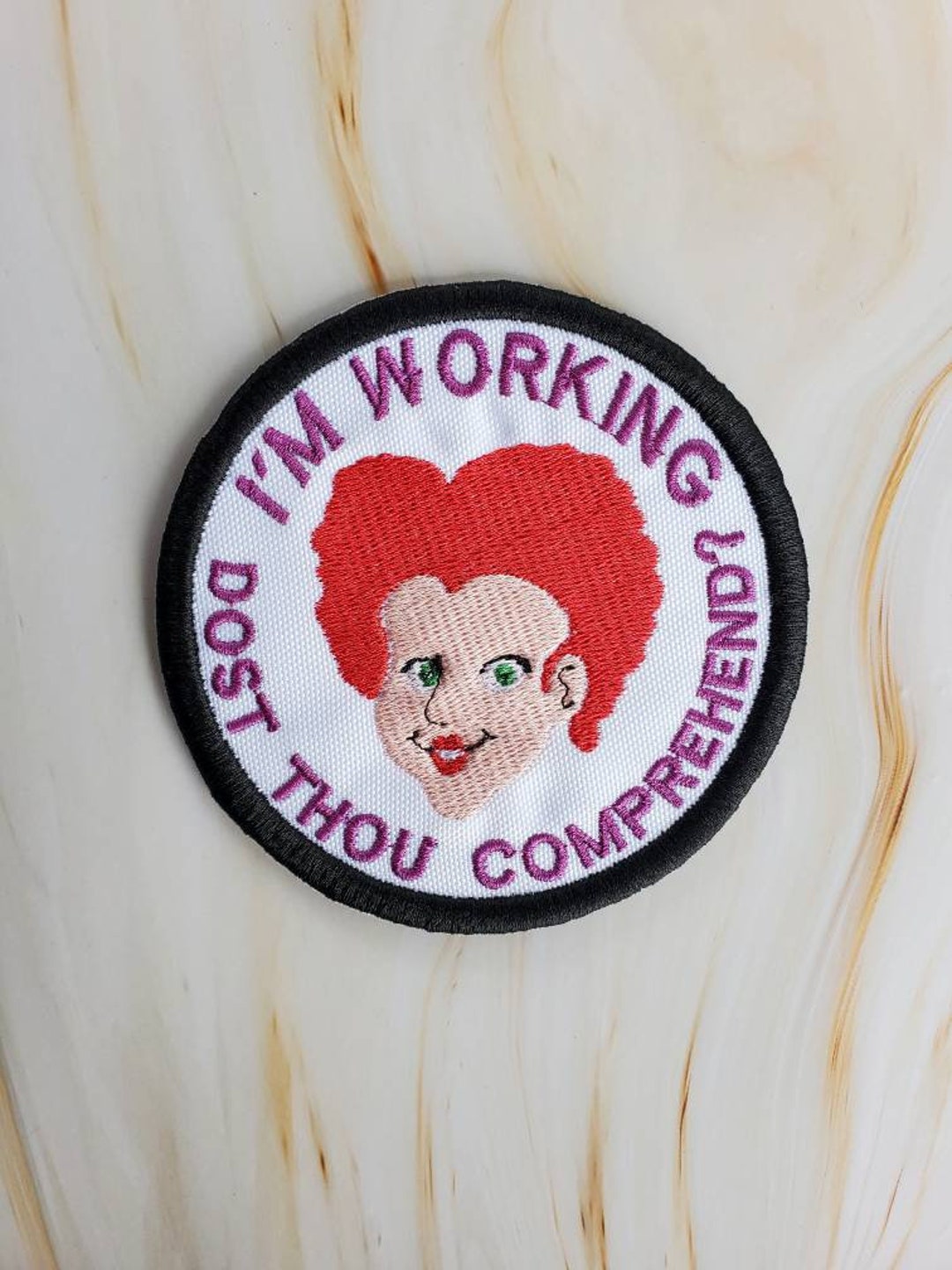 I'm Working Dost Thou Understand Patch - Etsy