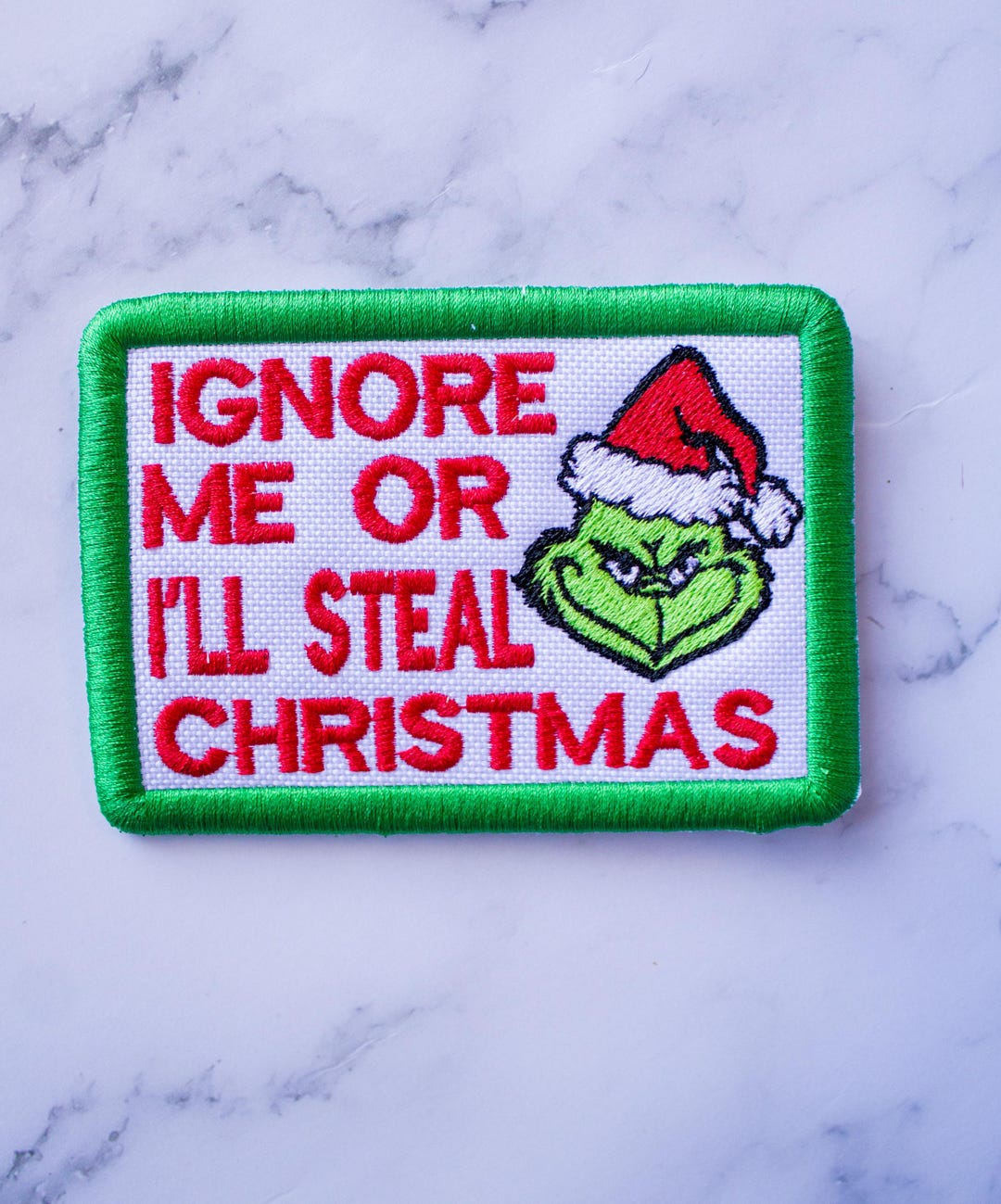 Ignore Me or I'll Steal Christmas Patch - Etsy