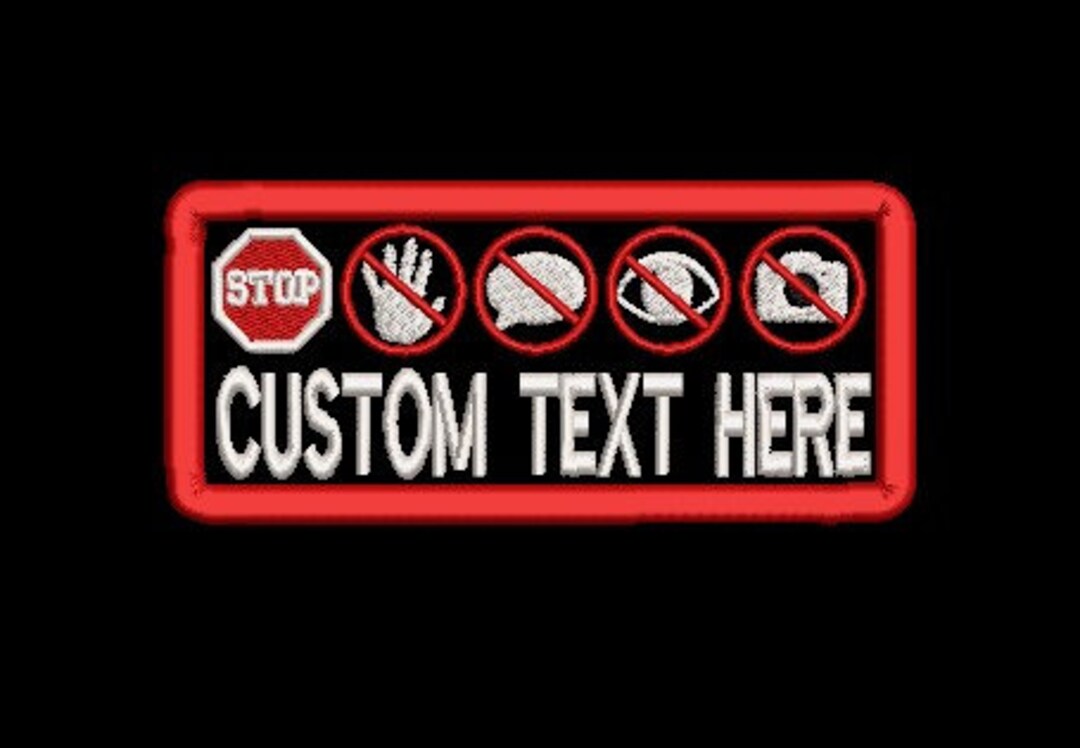 Custom Text Symbol Patch - Etsy