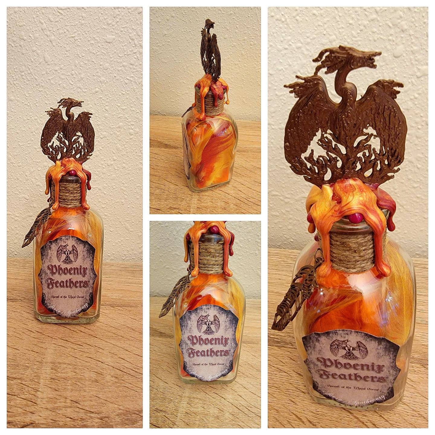 Phoenix Feathers Potion Ingredient Bottle Apothecary - Etsy