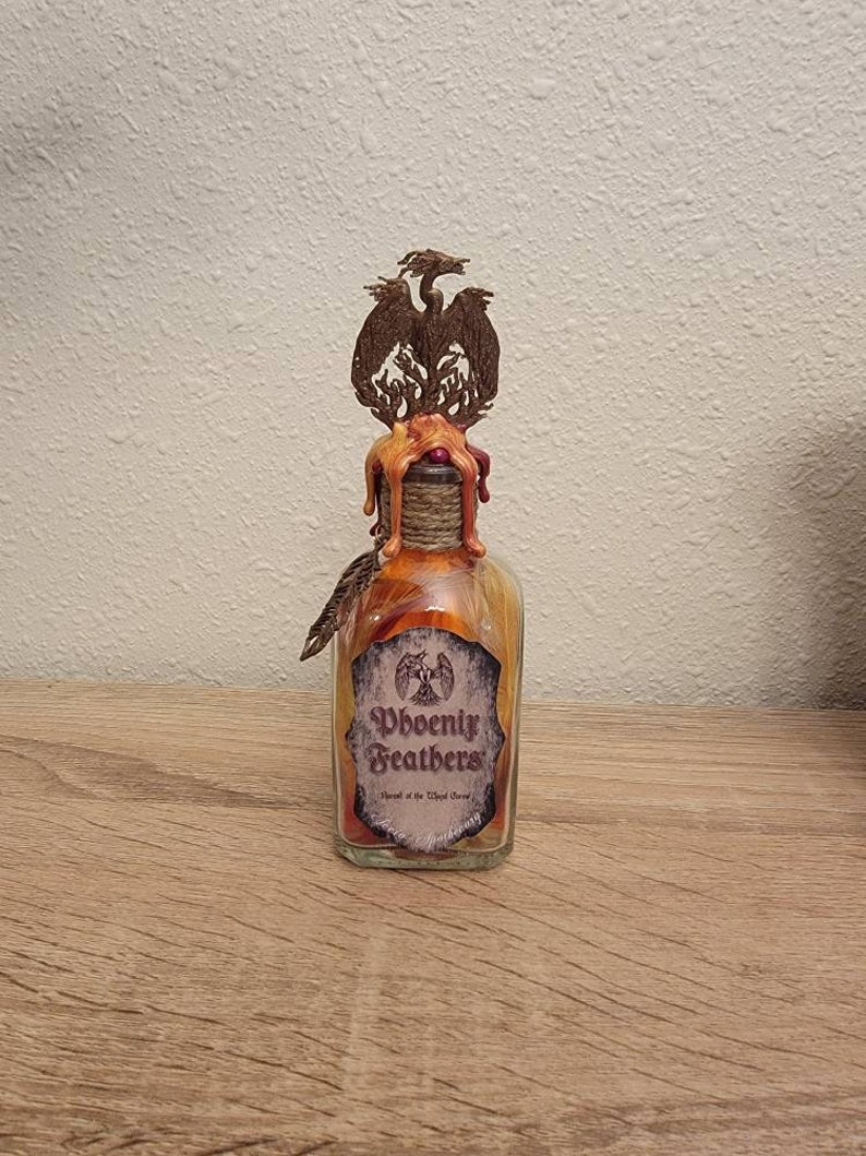 Phoenix Feathers Potion Ingredient Bottle Apothecary Collectibles for ...