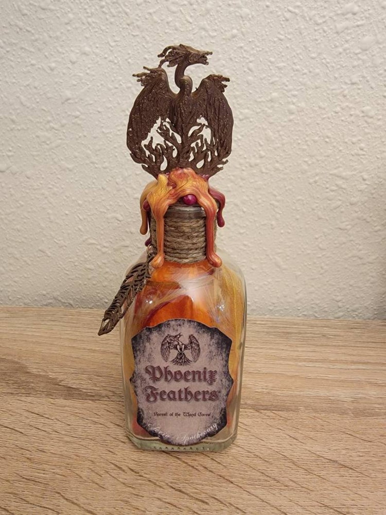 Phoenix Feathers Potion Ingredient Bottle Apothecary Collectibles for ...
