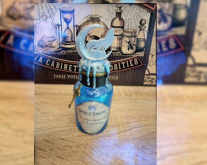 Wolfsbane Potion Werewolf Tincture Apothecary Cosplay Prop Glass Potion ...