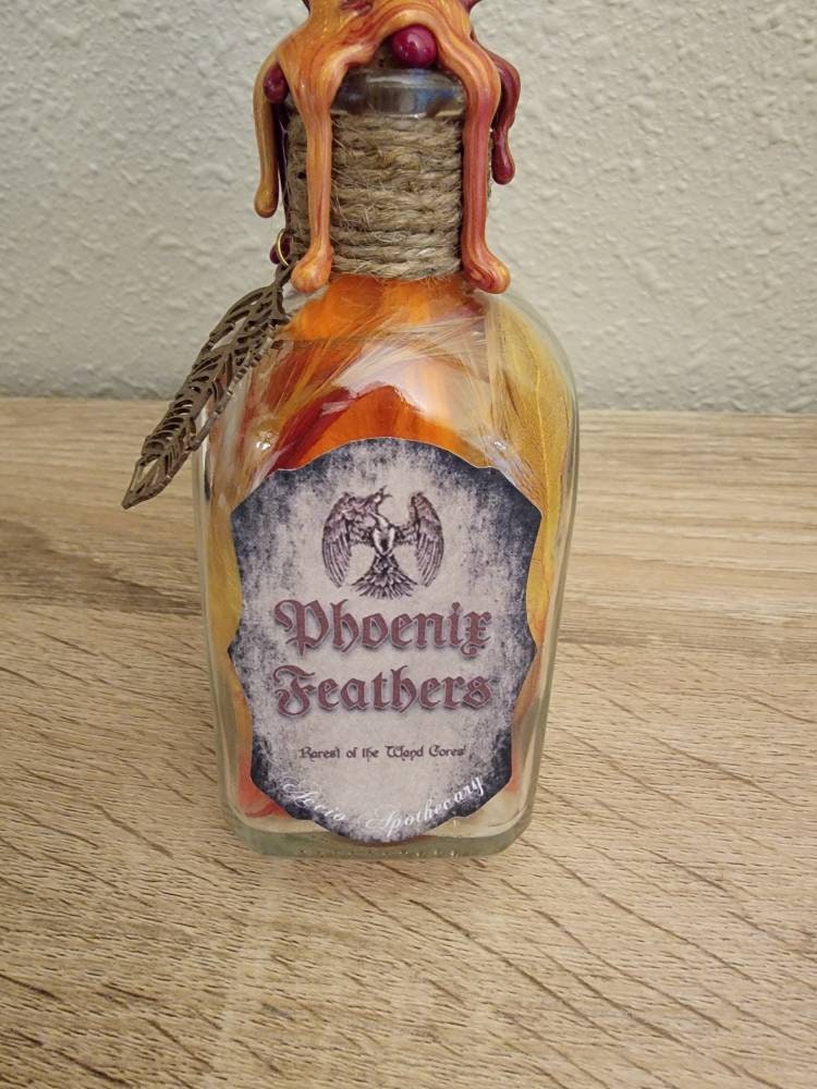 Phoenix Feathers Potion Ingredient Bottle Apothecary Collectibles for ...