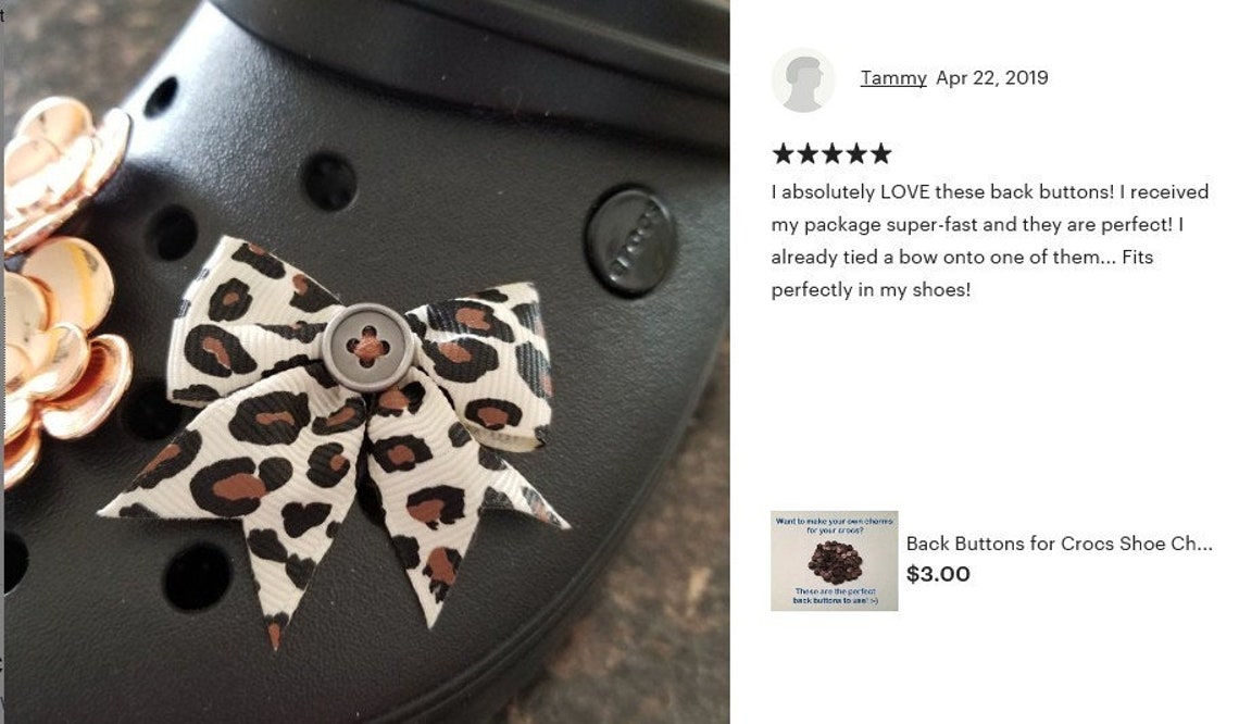 Back Buttons for Crocs Shoe Charms - Etsy
