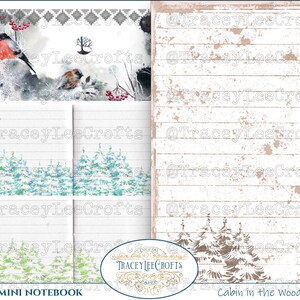 Digital Woodland Junk Journal Images Cabin Woods Forest Scrapbooking ...