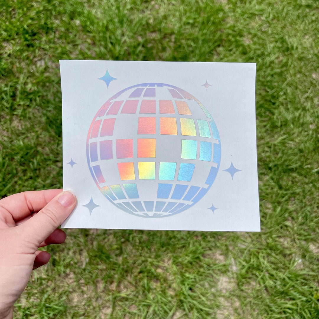 Silver Disco Ball Decalholographic Car Decalholographic Disco Ball ...
