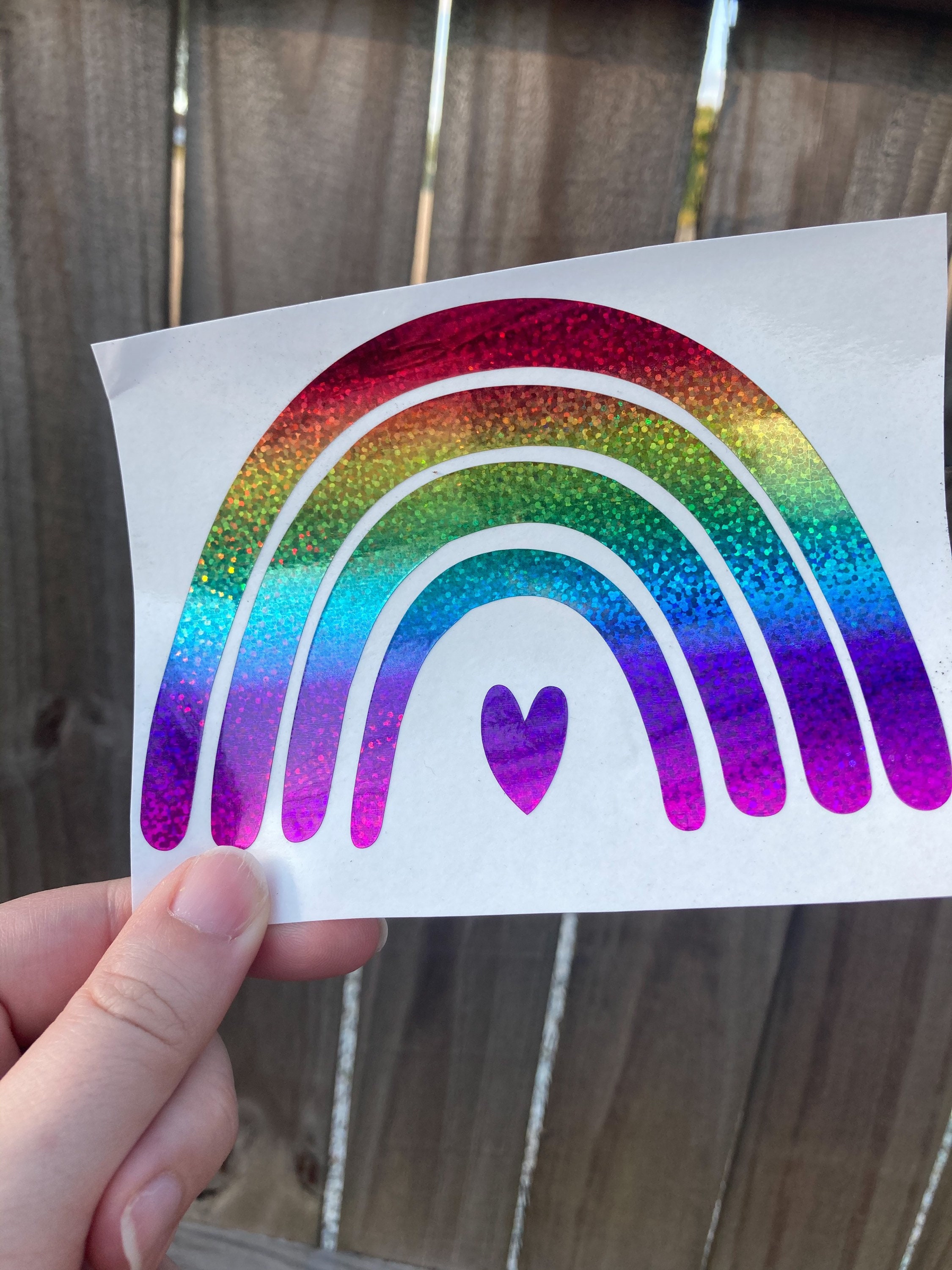 Rainbow Car Decal Rainbow Stickerboho Rainbow | Etsy