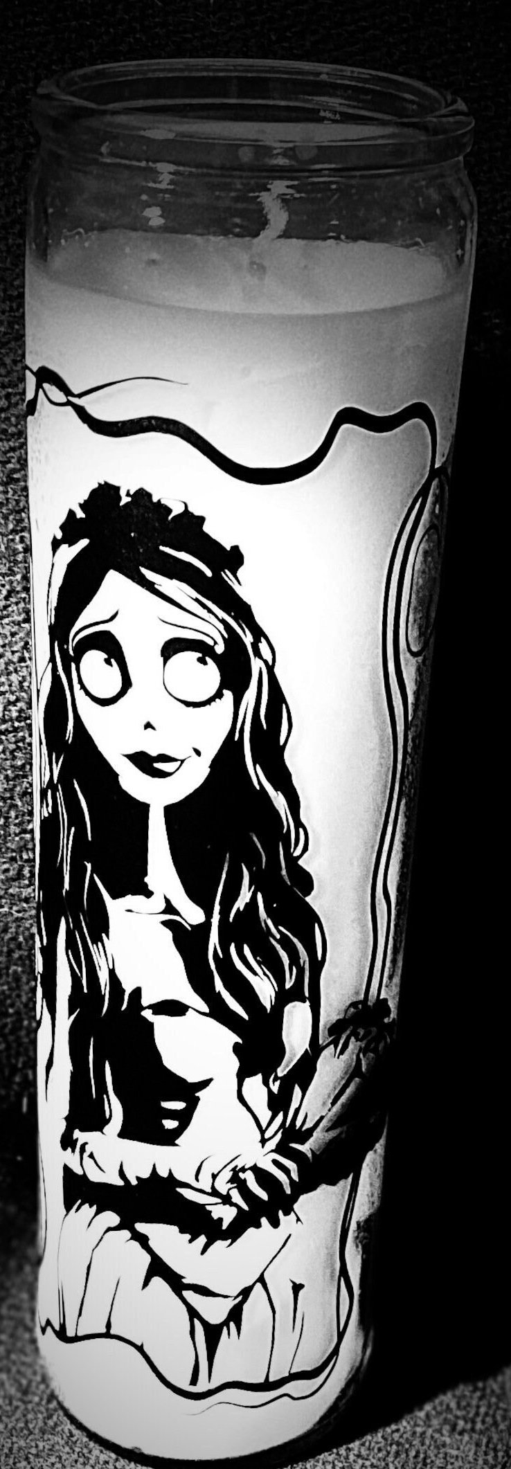 Corpse Bride Emily SVG File Digital Download for Pillar Candles or ...