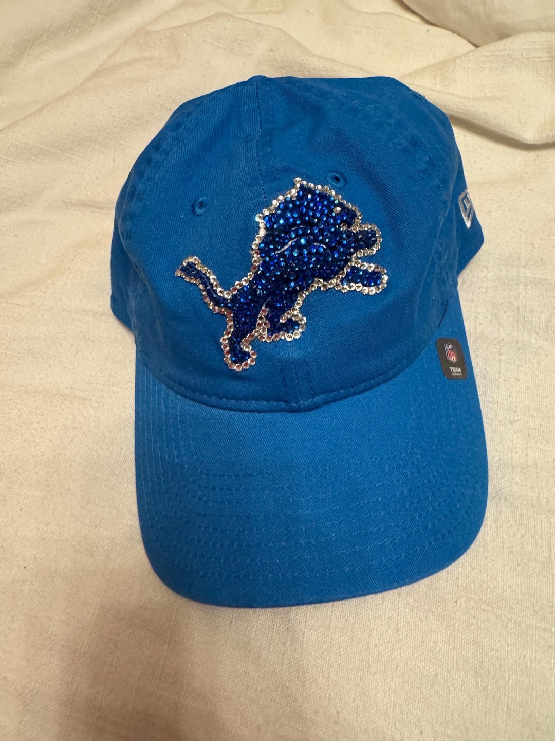 Rhinestone Detroit Lions Hat - Etsy