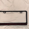 Crystal Thin Red Line License Plate Frame - Etsy