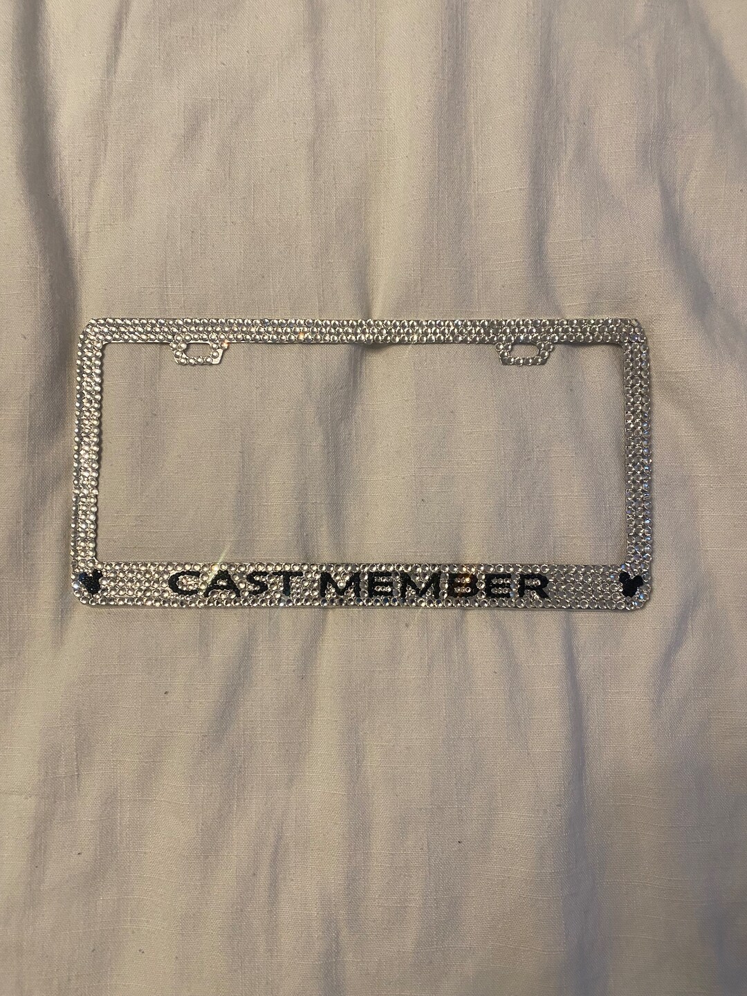 Crystal Disney Cast Member License Plate Frame - Etsy