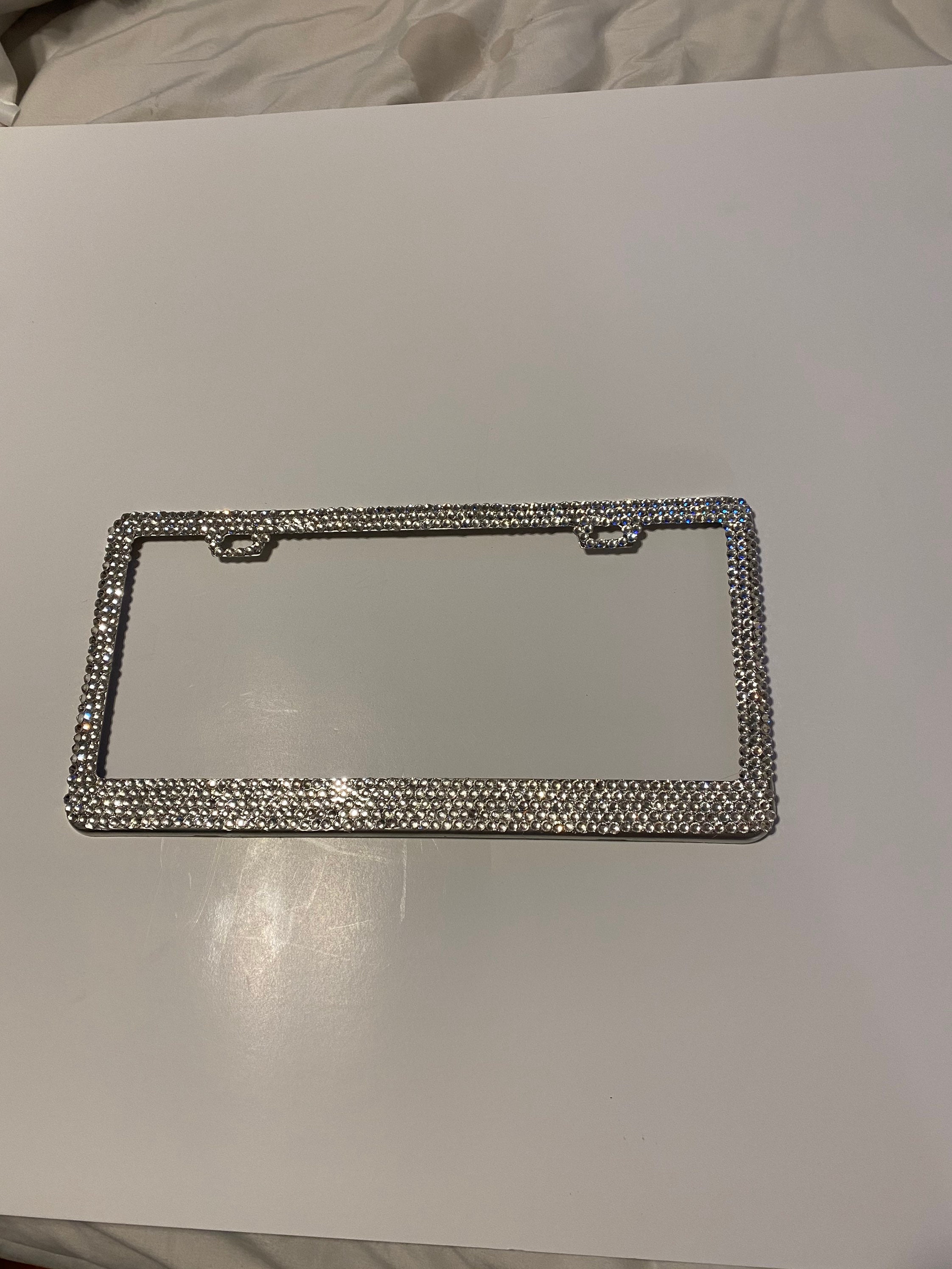 Swarovski Crystal License Plate Frame Cover - Etsy