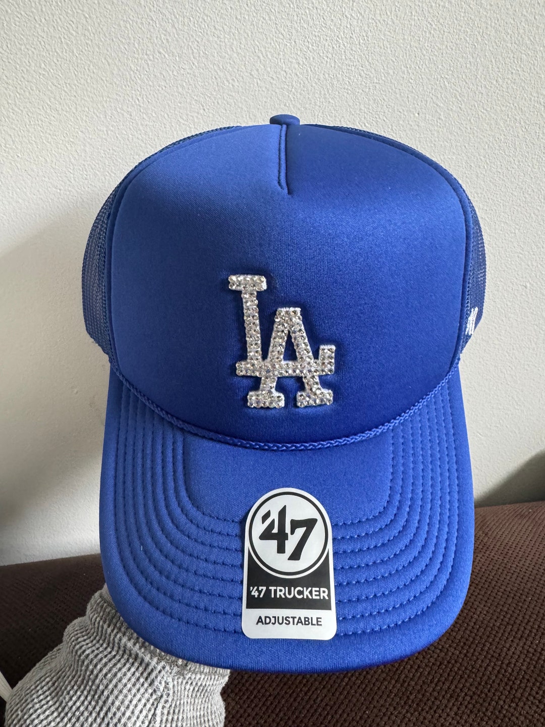 Rhinestone Dodger Trucker Hat - Etsy