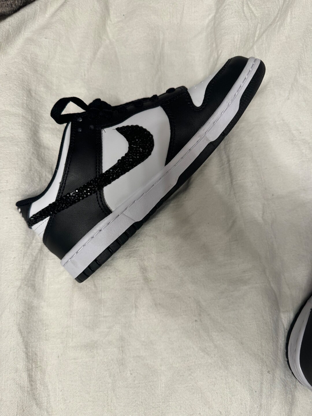 Black Crystal Nike Low Dunk - Etsy