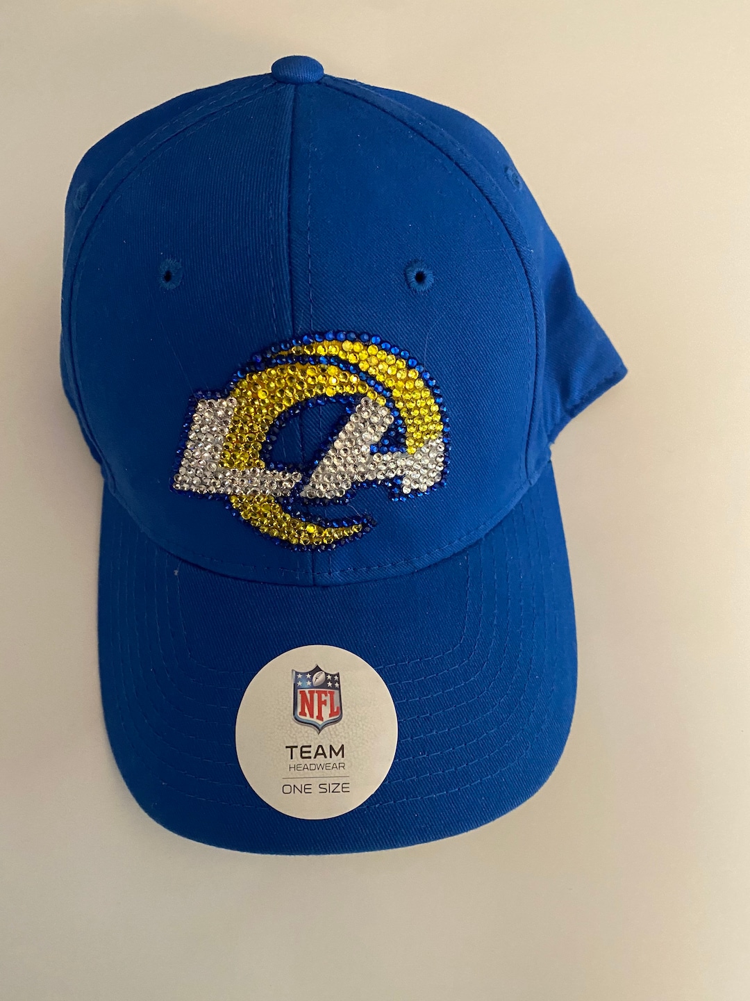 Rhinestone Los Angeles Rams Hat - Etsy