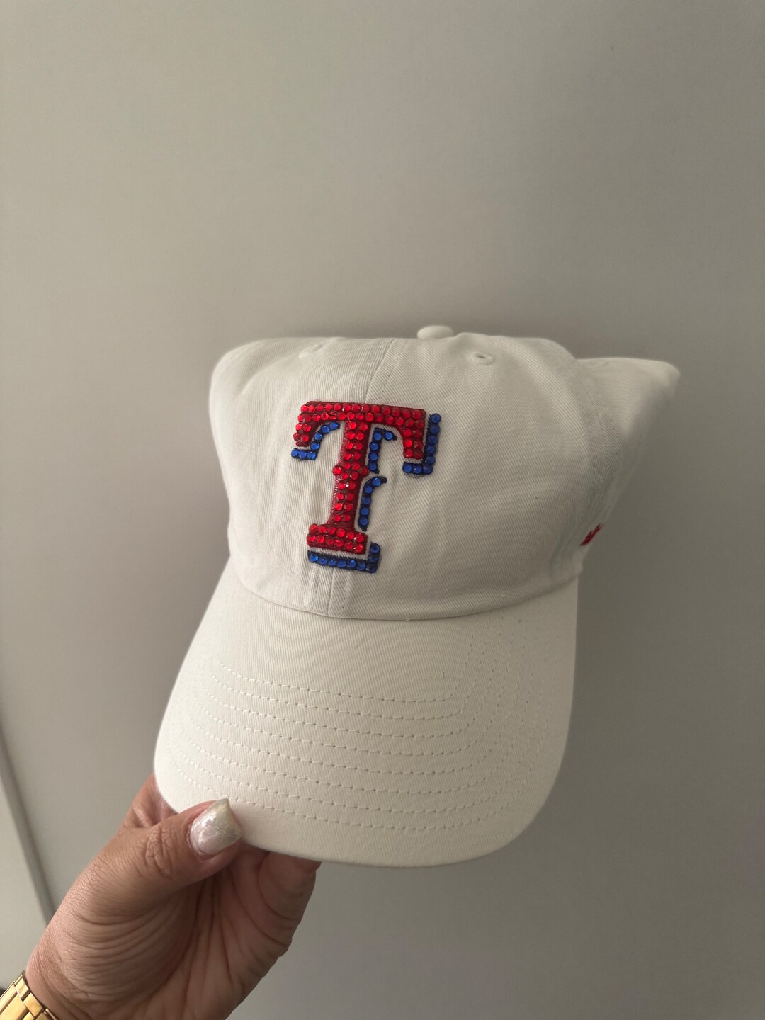 White Texas Rangers Hat - Etsy