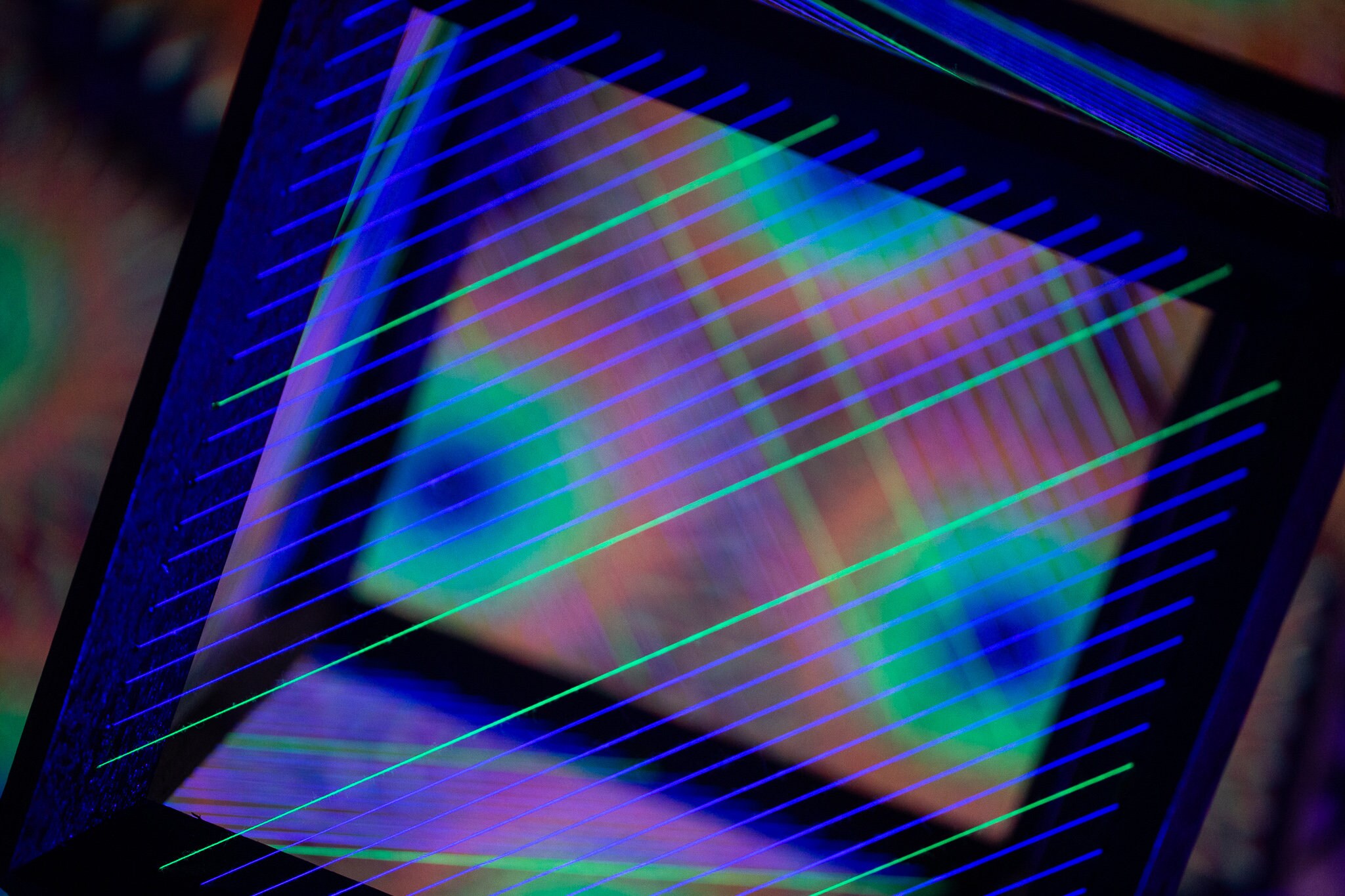 Platonic Solid CUBE UV Reactive String Art - Etsy