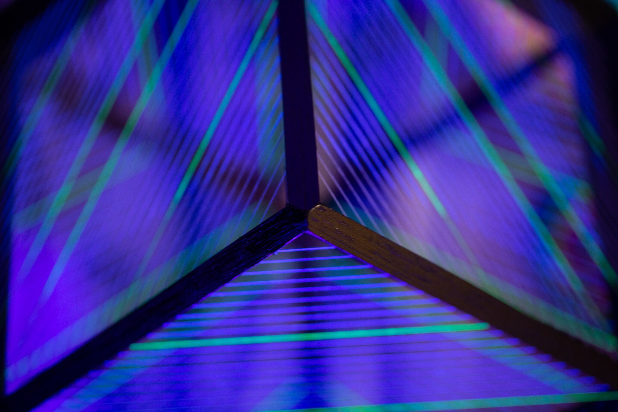 Platonic Solid CUBE UV Reactive String Art - Etsy