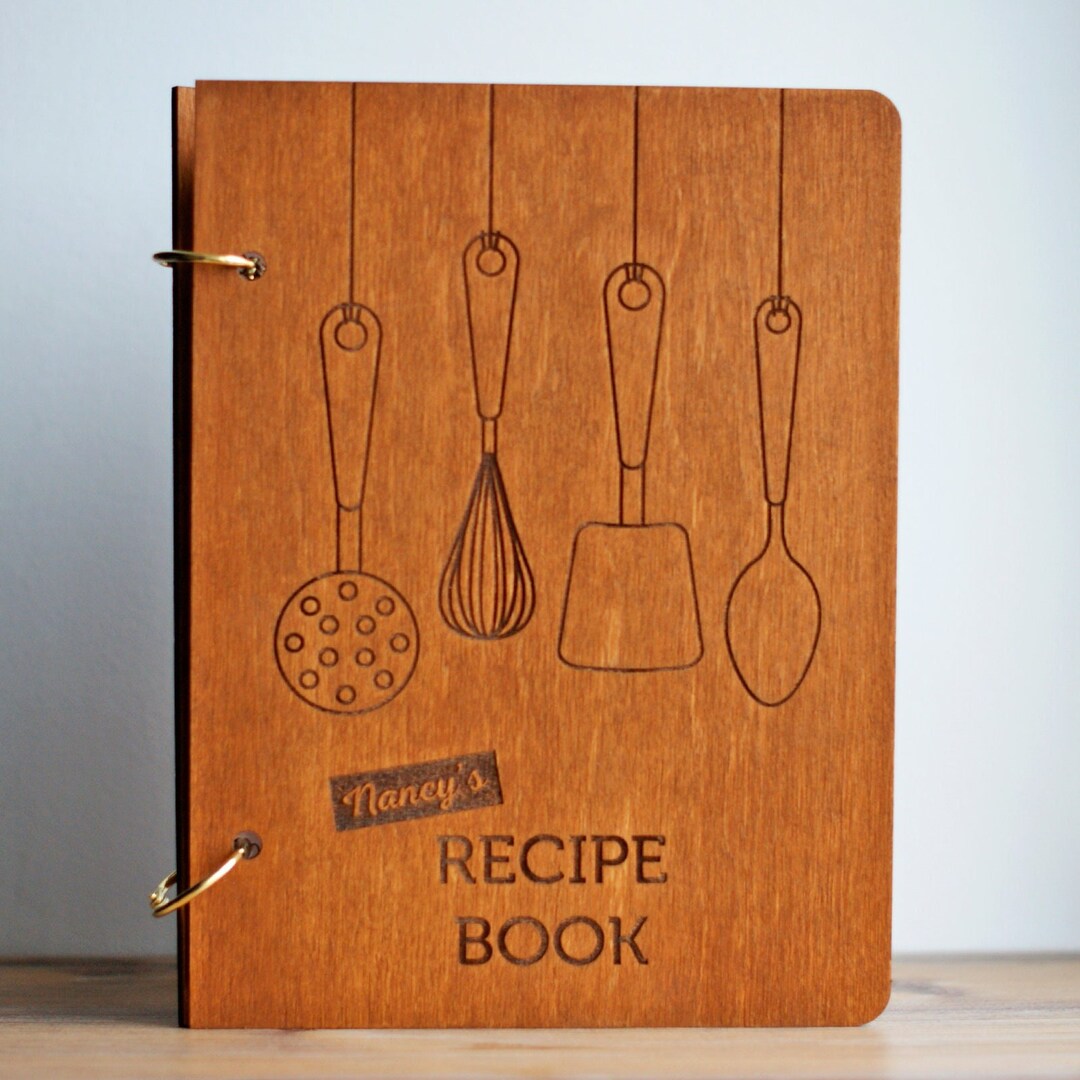 Recipe Binder Book Personalized Cookbook Journal - Etsy