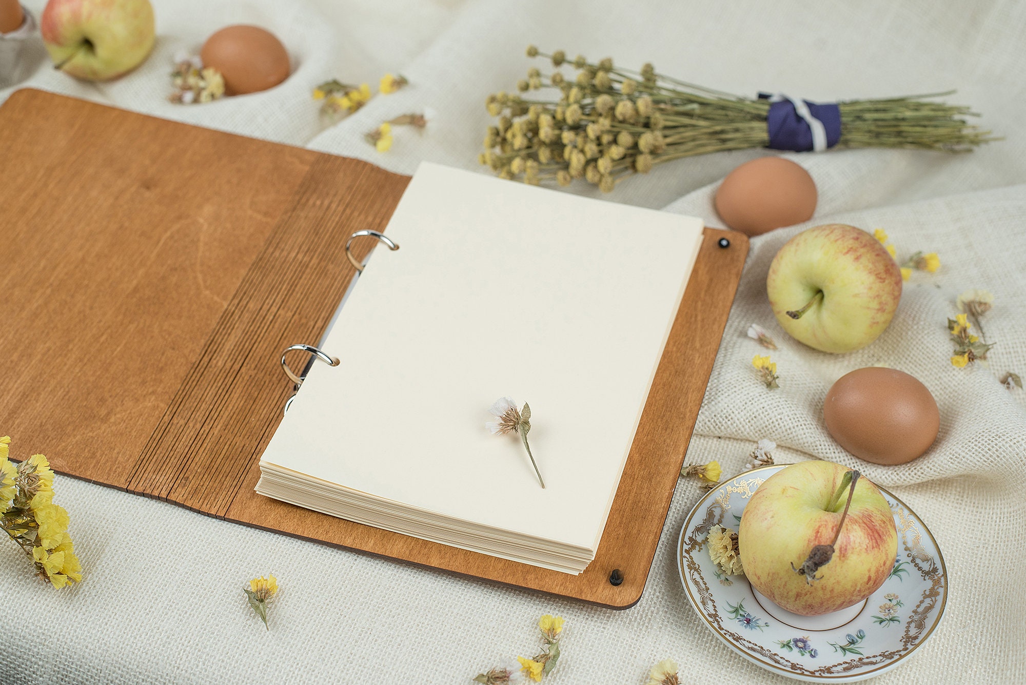 Custom Wooden Recipe Binder Personalized Book Gift For Chef | Etsy