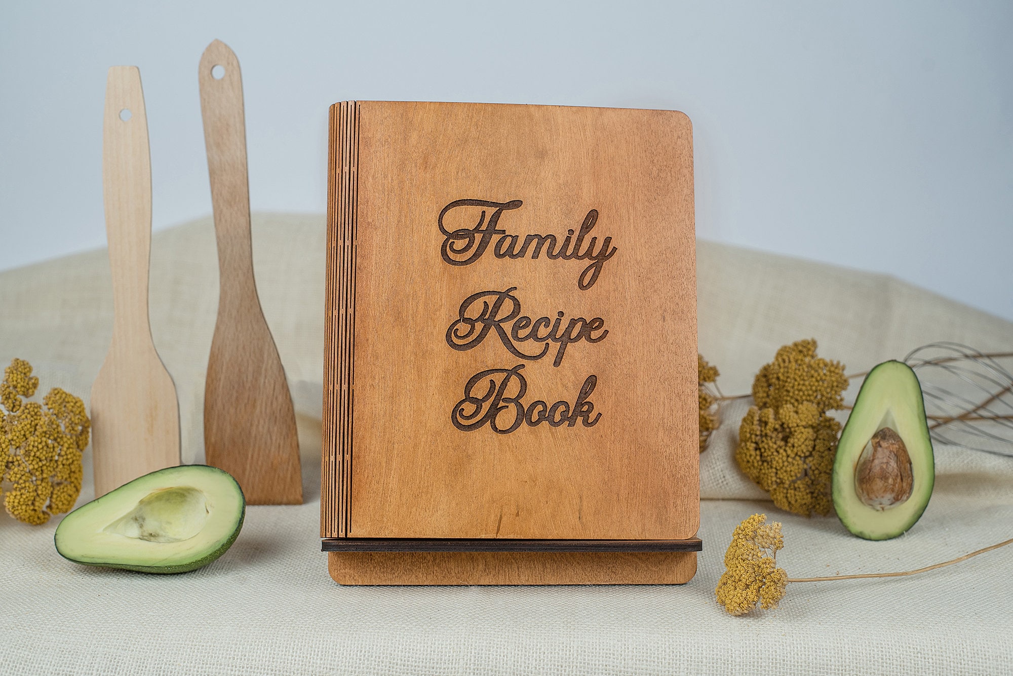 Custom Wooden Recipe Binder Personalized Book Gift For Chef | Etsy