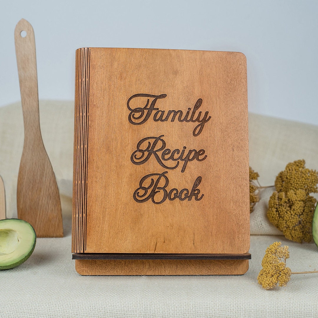 Custom Wooden Recipe Binder Personalized Book Gift for Chef Mom Custom ...