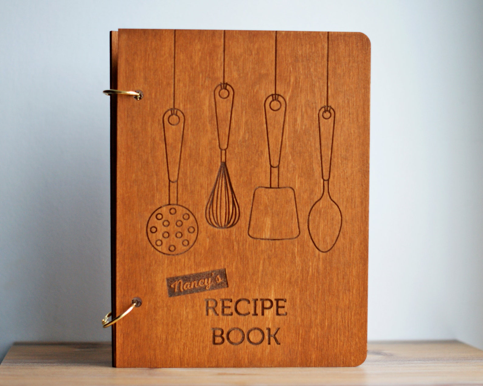 Recipe Binder Book Personalized Cookbook Journal - Etsy