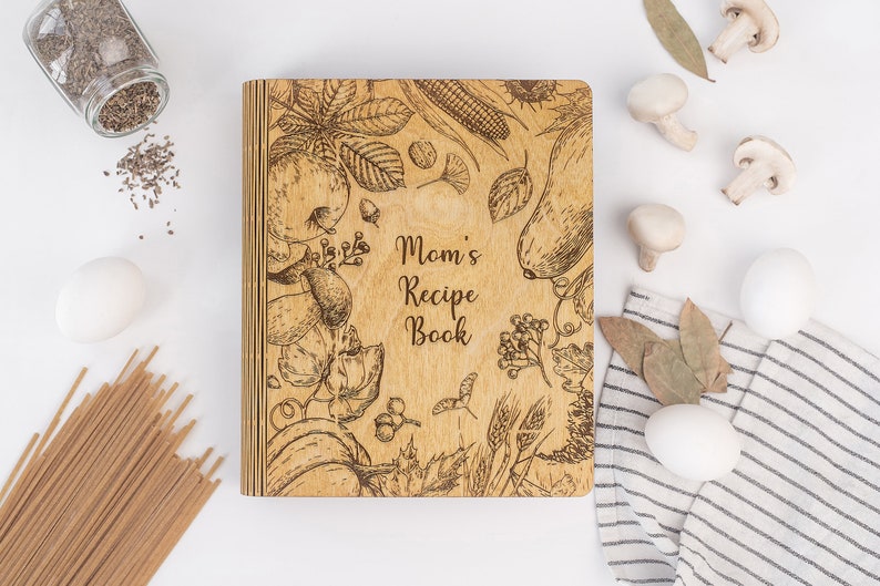 Custom Recipe Book for Recipes Personalized Wooden Blank - Etsy