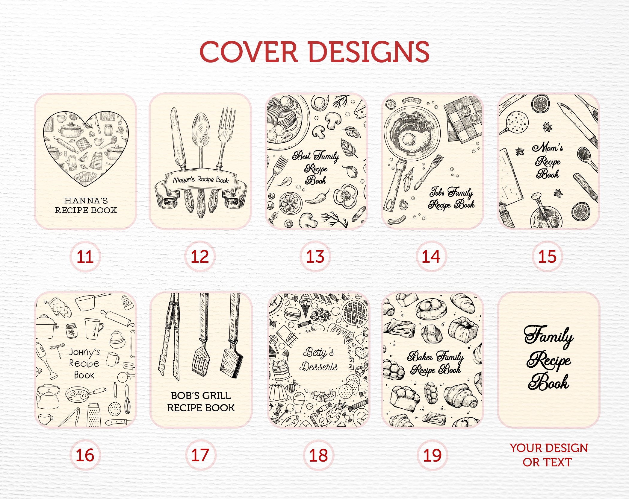 Personalized Recipe Book Blank Binder Custom Cookbook Wooden | Etsy