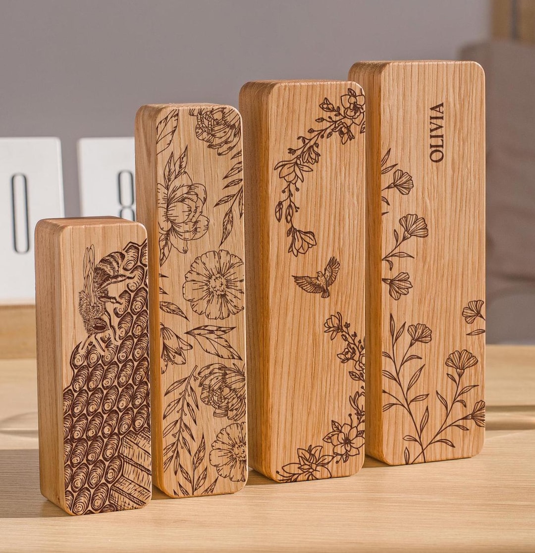 7 Day Pill Box for Purse With Custom Name, Wooden Pill and Vitamin ...