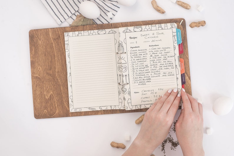 Custom Recipe Book for Recipes Personalized Wooden Blank - Etsy