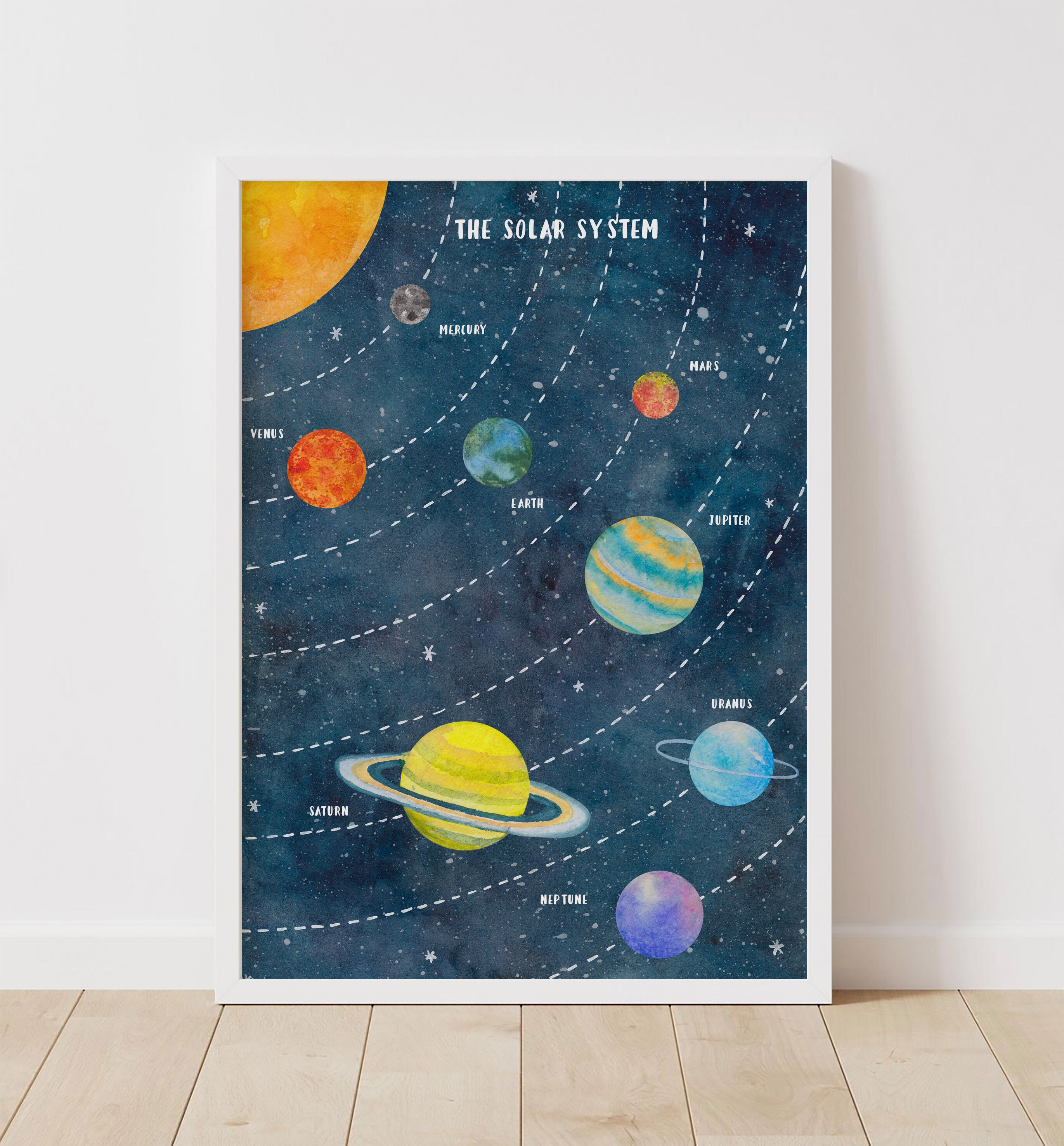 Digital Prints Solar System Print Outer Space Decor Astronomy Art ...