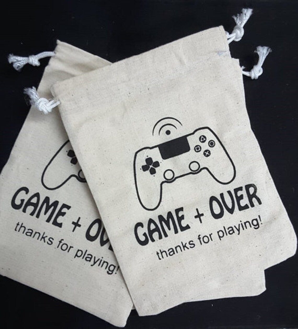 Game OVER BIRTHDAY Thank You Bags With Controller Video Game - Etsy