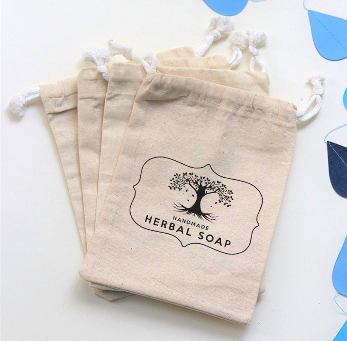 Custom Logo Merchandise Bag Print Favor Bags Unique Party - Etsy